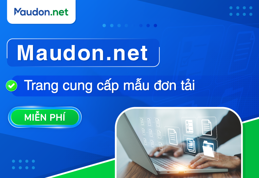 Maudon.net - Trang cung cấp mẫu đơn tải miễn phí